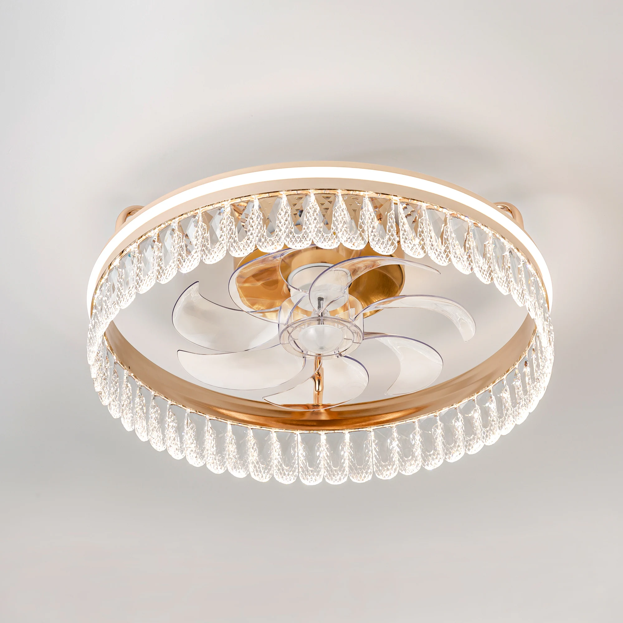 20-in Low Profile Rosa Gold Ceiling Fan with Remote Control - Costco ...