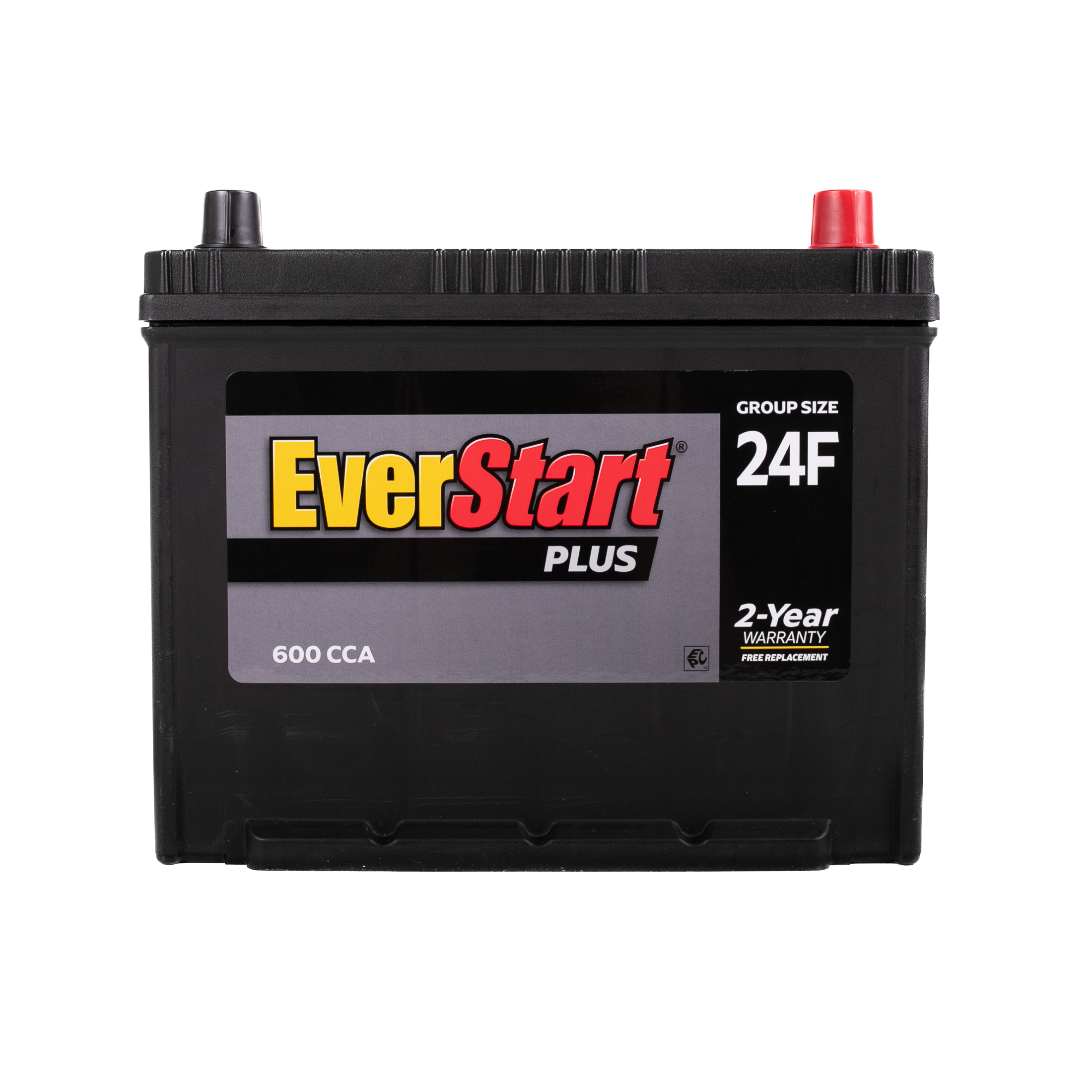 EverStart Plus Lead Acid Automotive Battery Group Size 24F (12 Volt/600 ...