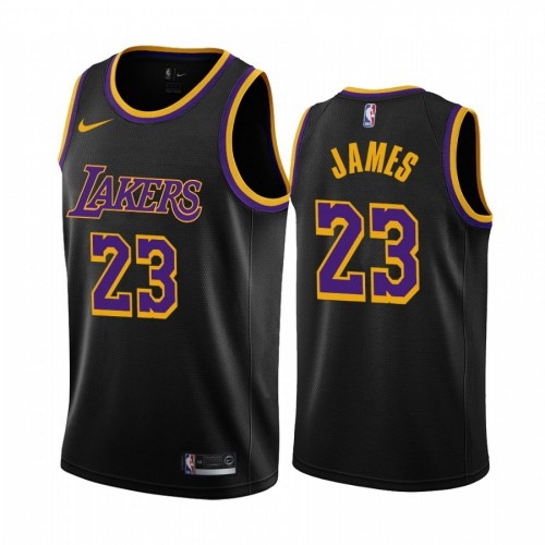 Los Angeles Los Angeles Lakers #23 LeBron James Black NBA Swingman 2020 ...