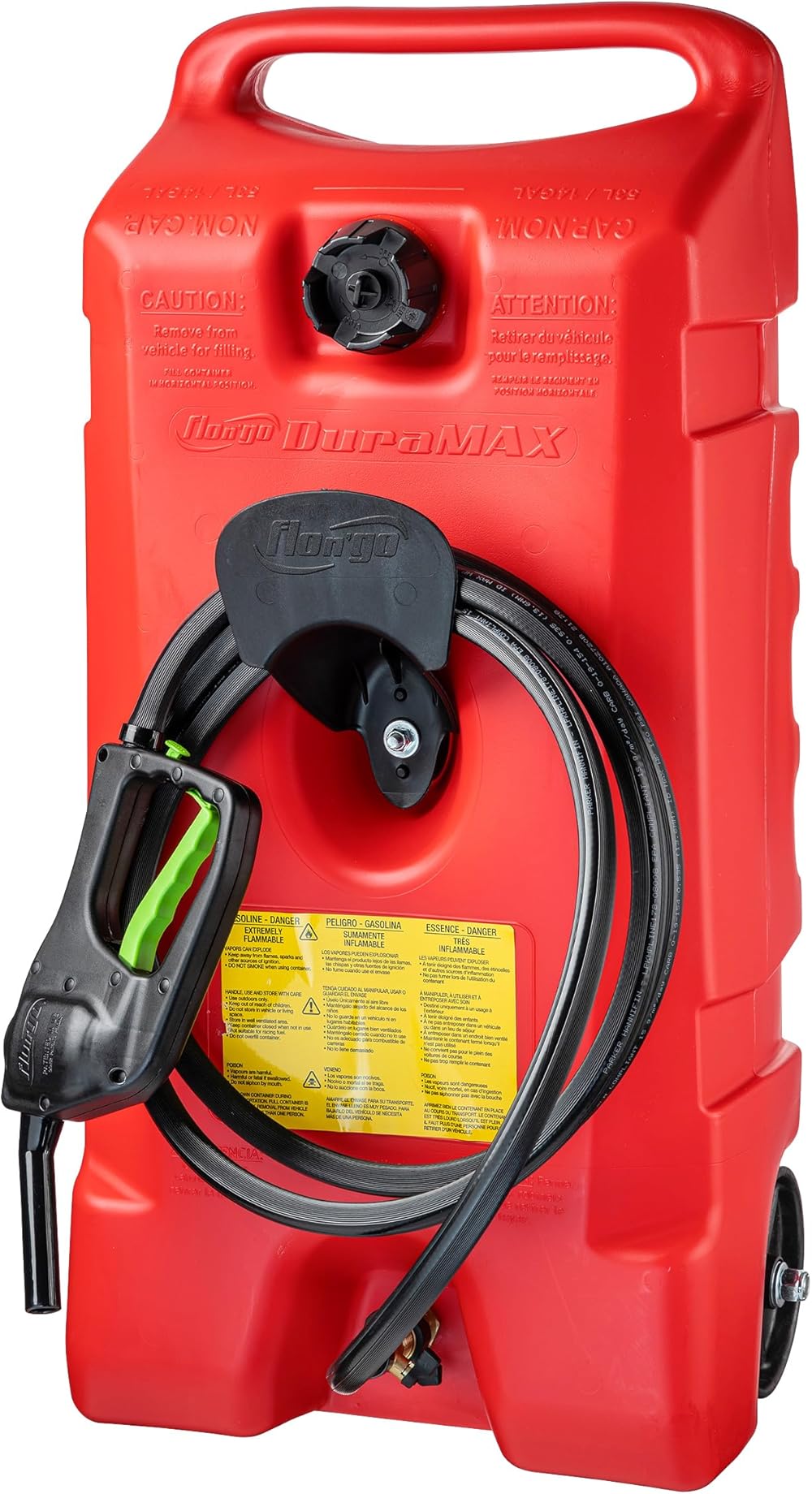 Scepter Flo N' Go Duramax 14 Gallon Portable Gas Fuel Tank Container ...