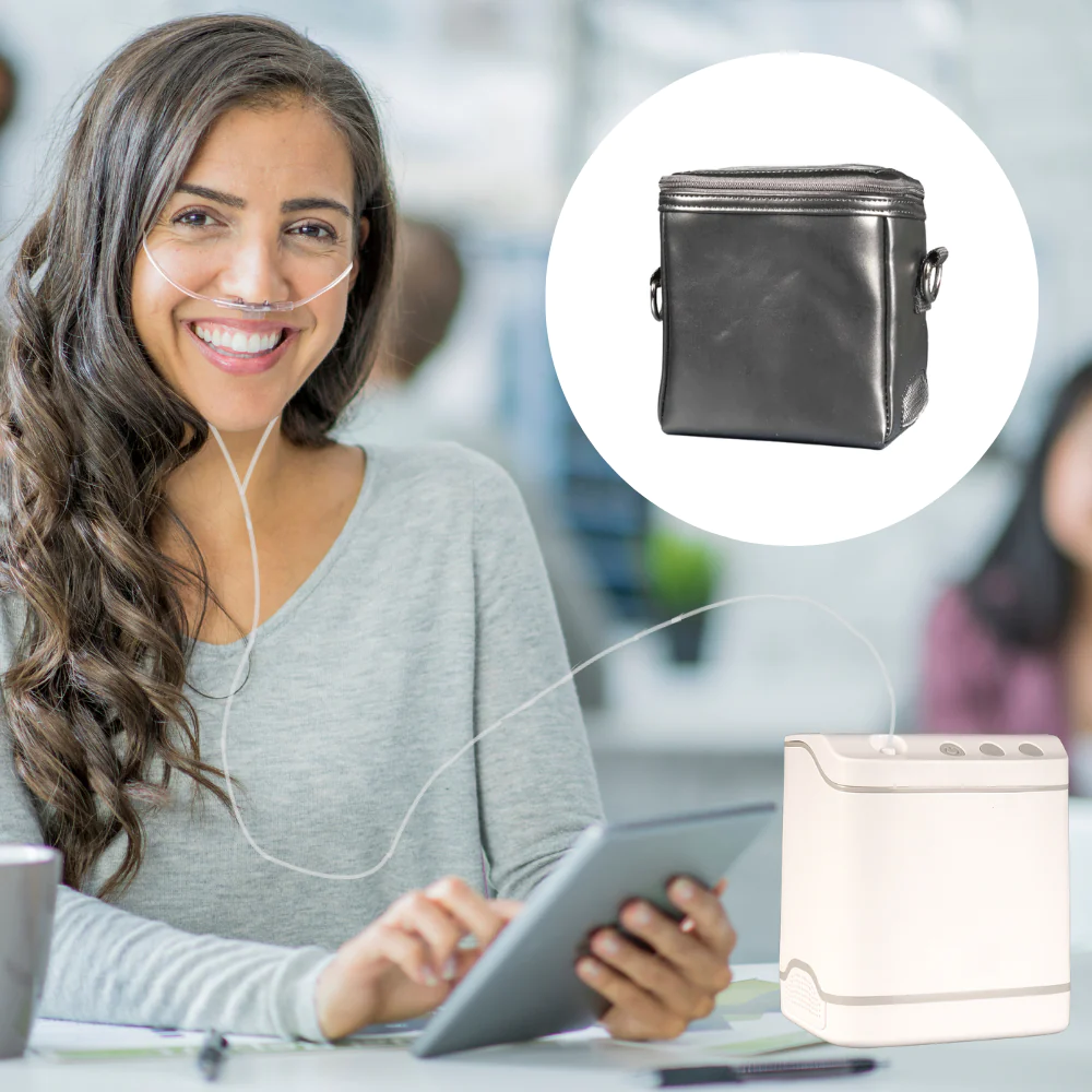 Mobile Oxygen Device Mini Portable 1-2L Pulse&Continuous Flow Oxygen ...