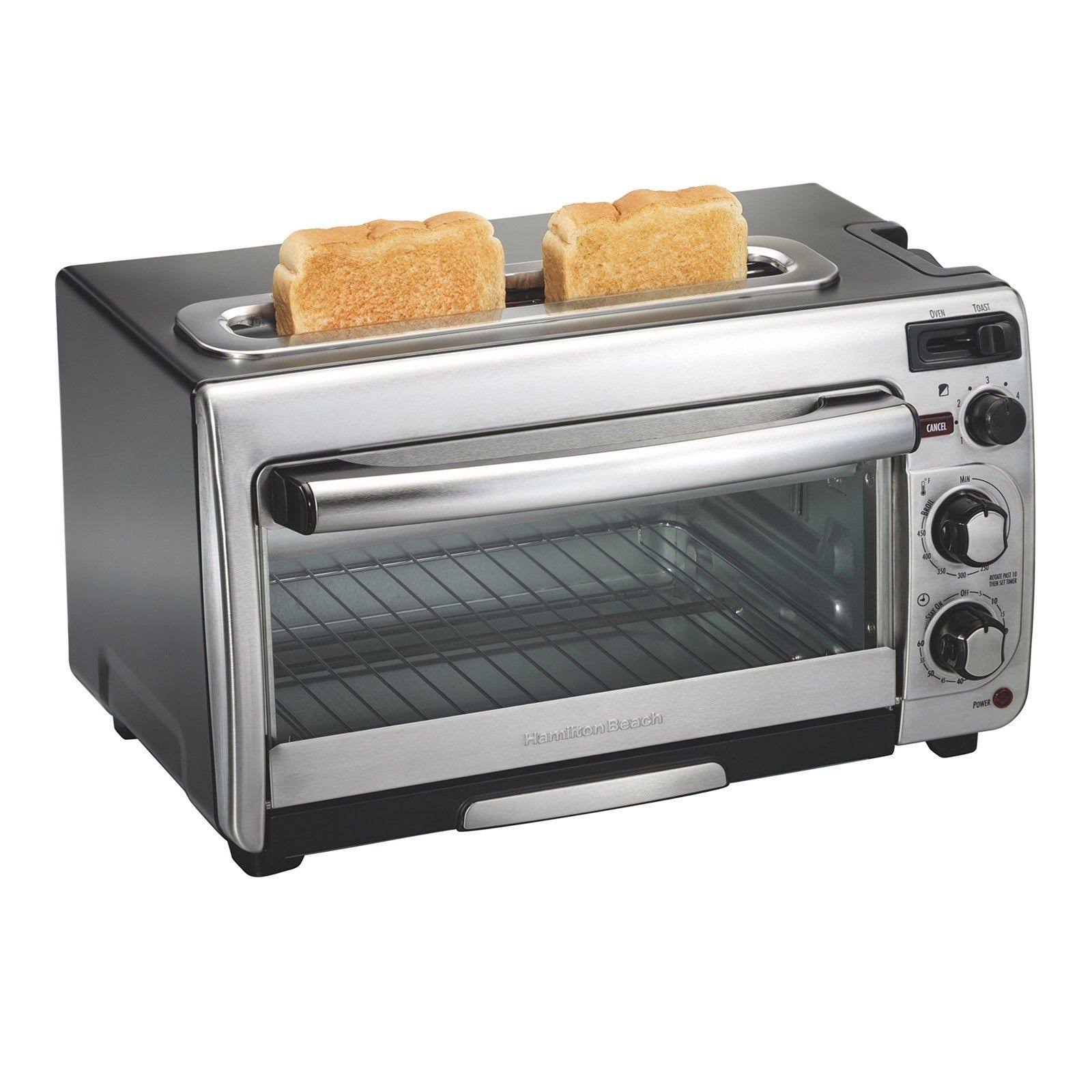 Countertop Oven 2Slice Toaster Stainless Steel 2in1 Heavy Duty Brand ...