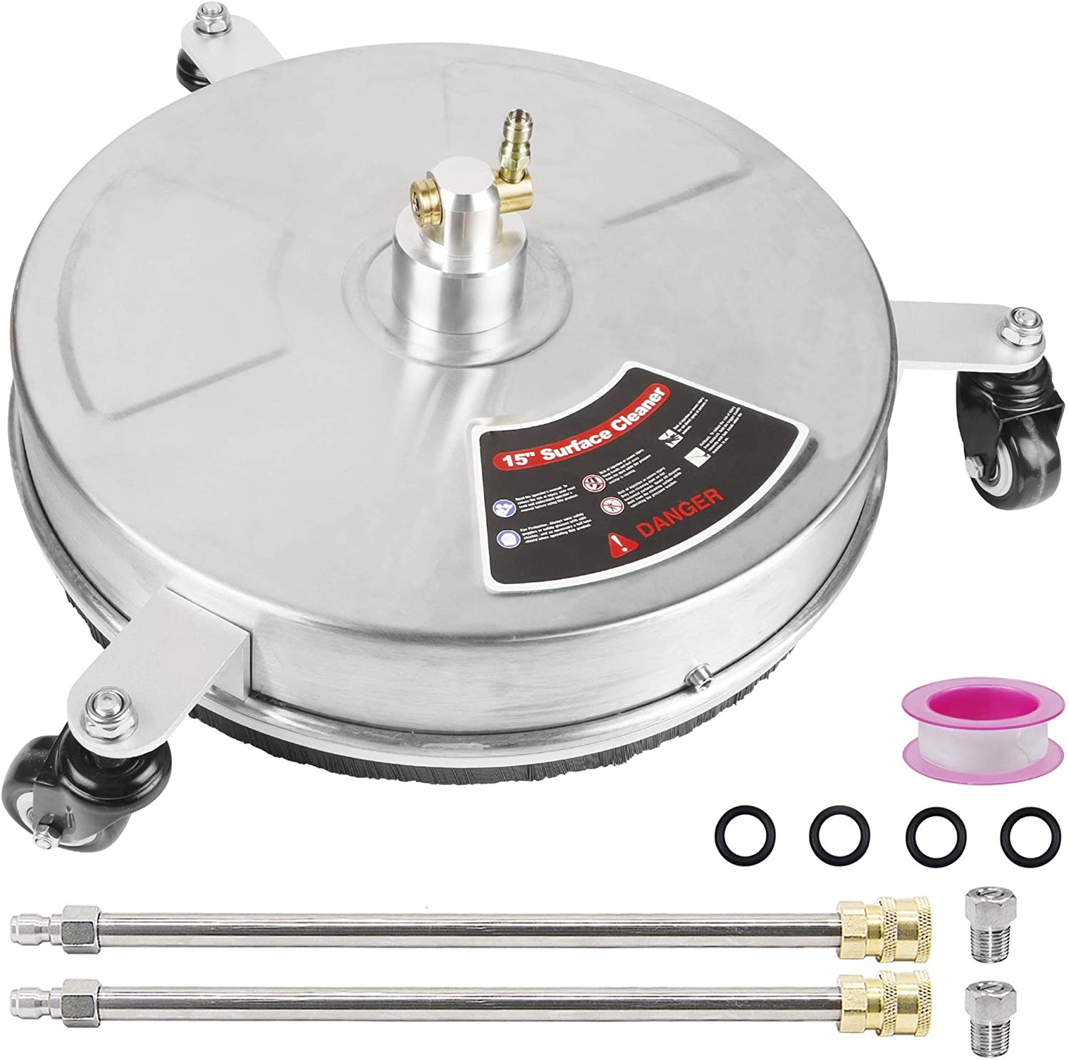 Pressure Washer Surface Cleaner Stainless Steel Housing 14 Quick ...