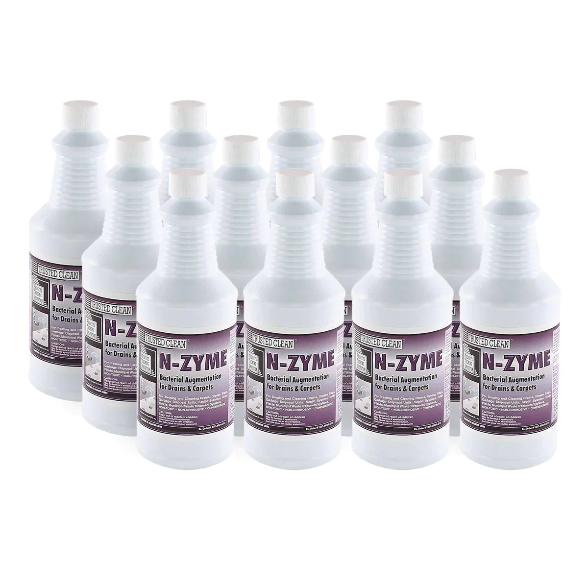 Trusted Clean 'N-Zyme' Enzymatic Cleaner (32 oz Bottles) - Case of 12 ...