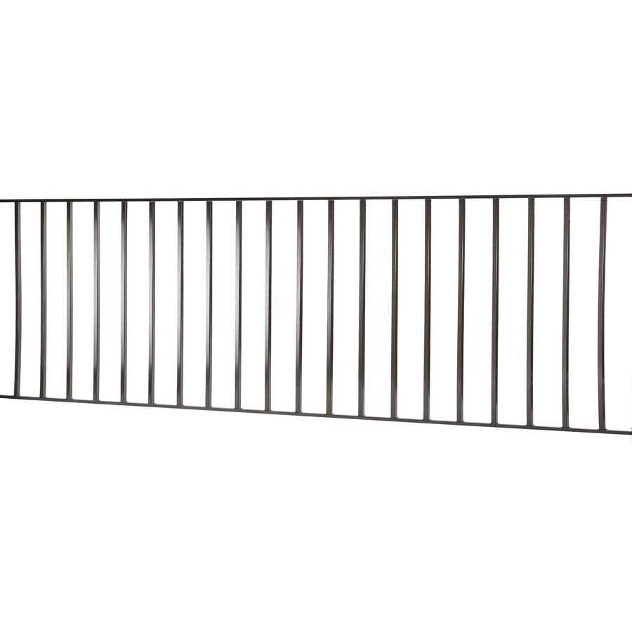 Monroe 3-ft H x 8-ft W Black Steel Yard Fence Panel - Costco Arizona