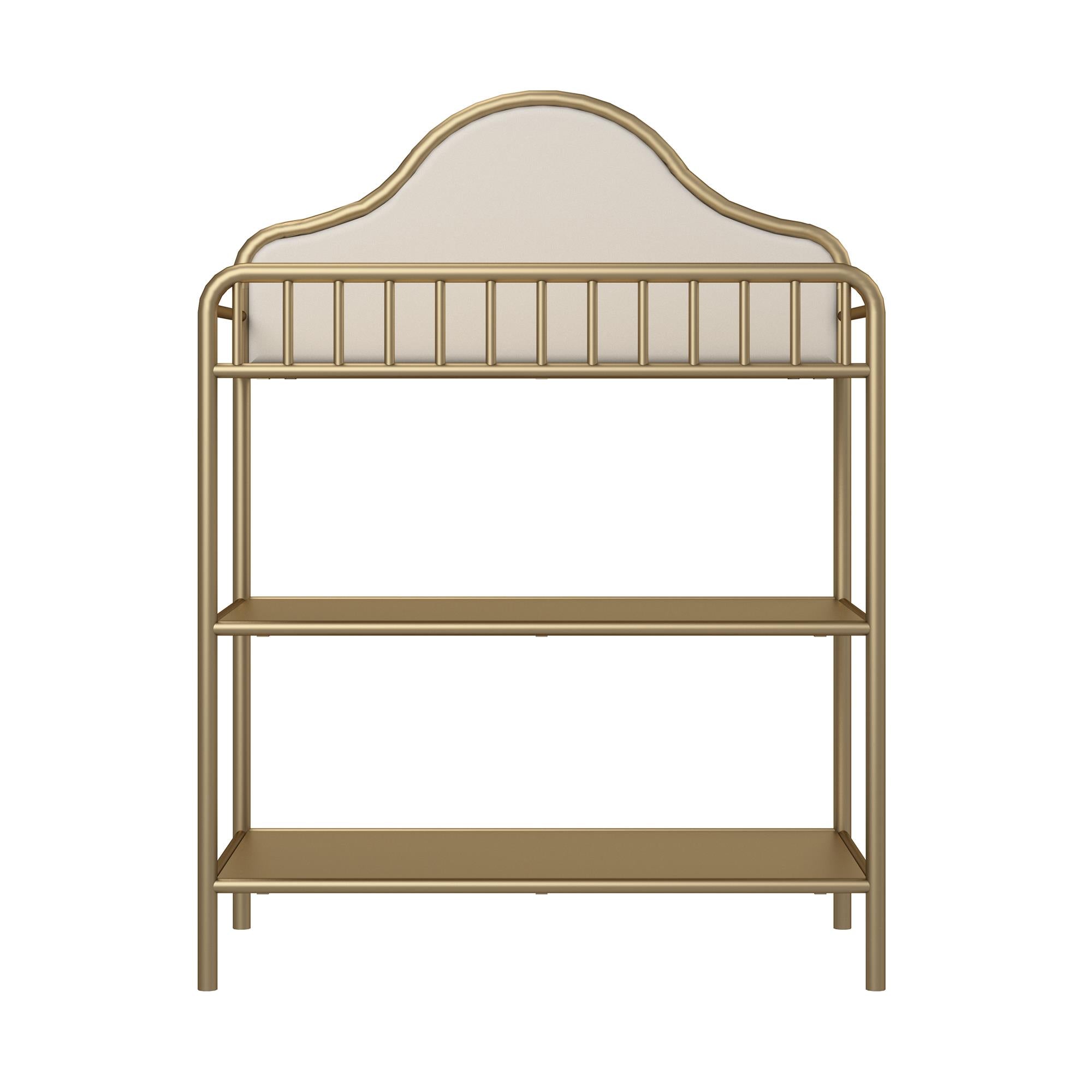 Piper Metal Changing Table with 2 Lower Open Shelves for Storage ...