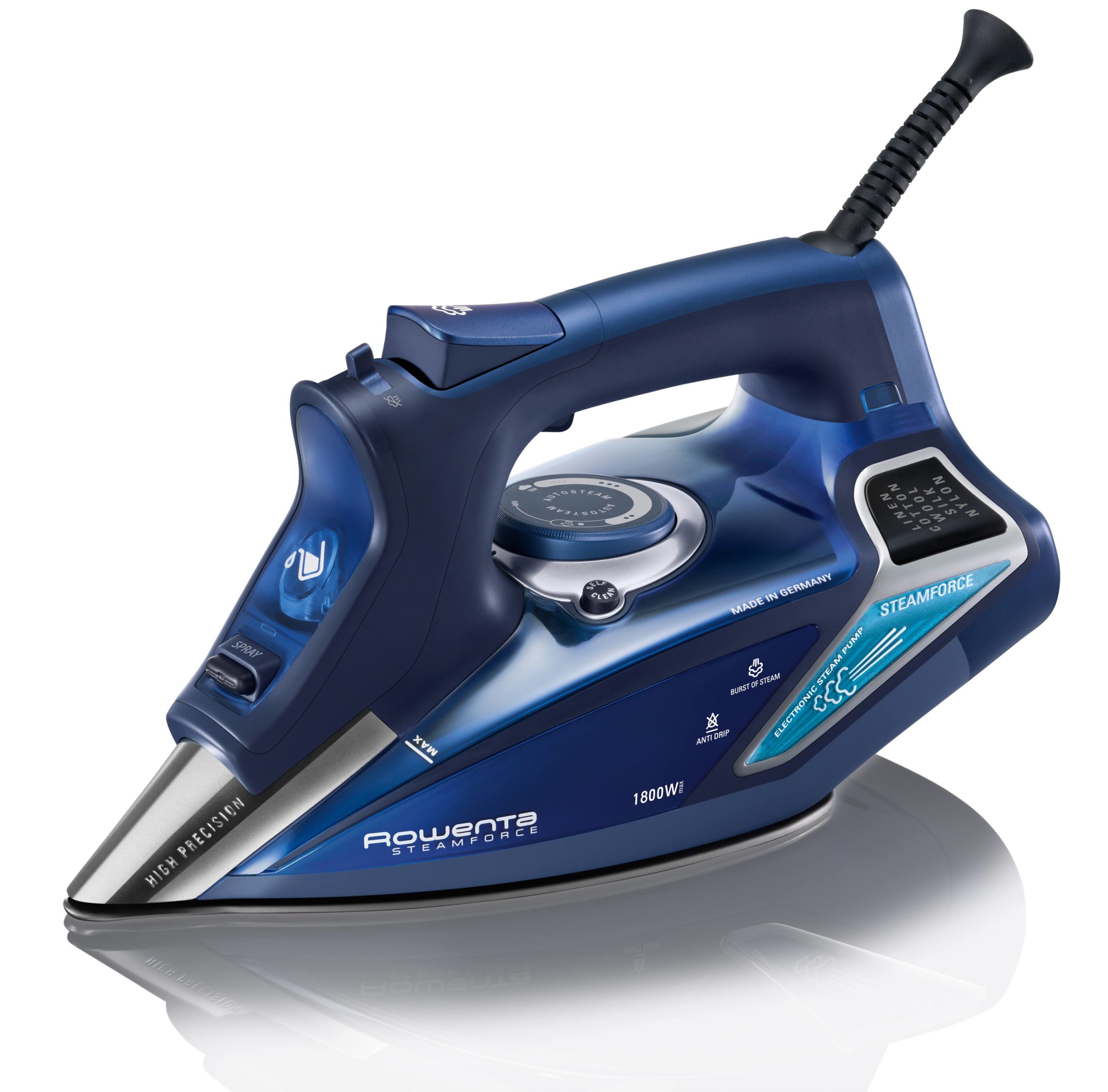 Rowenta Steam Force DW9280 Steam Iron 1800 Watt Blue 12 - Costco Arizona