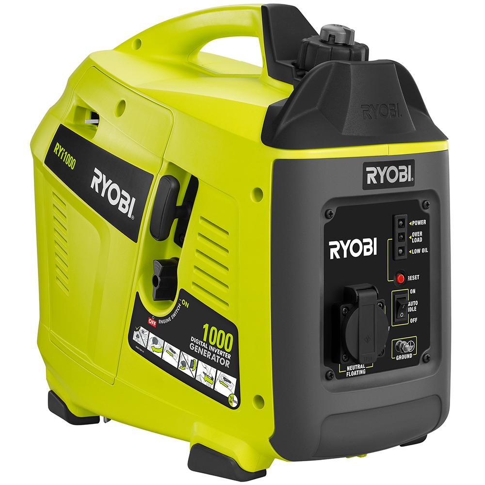Ryobi 1000Watt Gasoline Powered Portable Generator with Digital ...