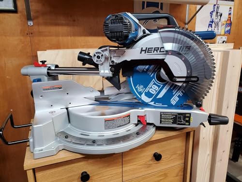 Hercules 12" Dual-Bevel Sliding Compound Miter Saw with LED Shadow ...