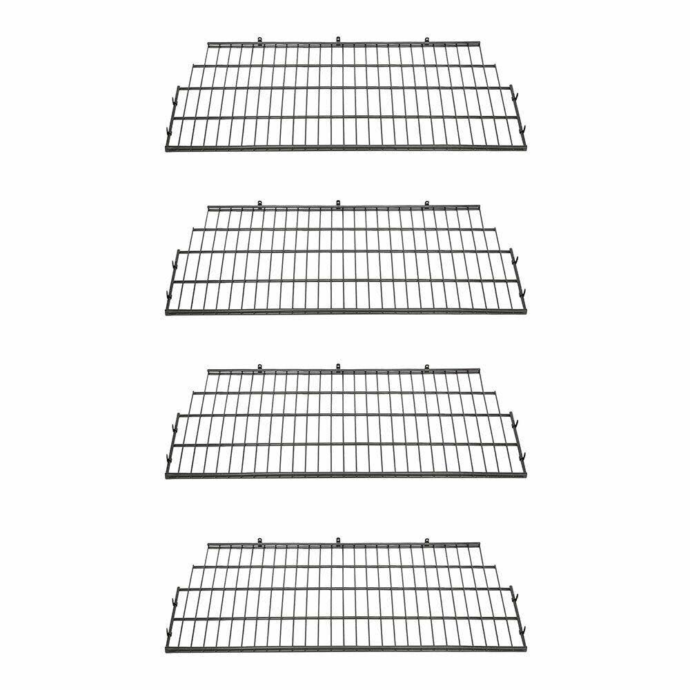 Suncast BMSA7S Vertical Storage Shed Metal Wire Shelf Rack Shelving 4 ...