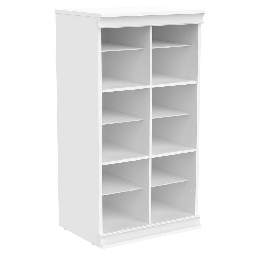 ClosetMaid 456000 21.39 in. W White Modular Storage Stackable Wood ...