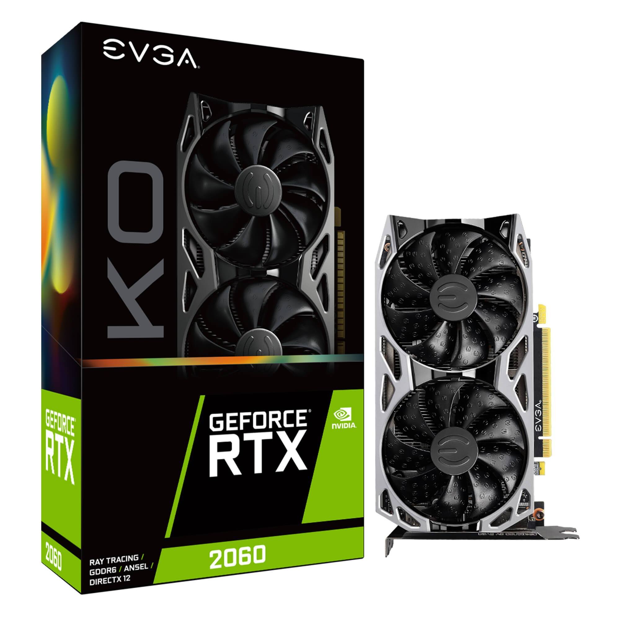 EVGA GeForce RTX 2060 RTX 2060 KO GAMING Graphics Card 6 GB GDDR6 ...