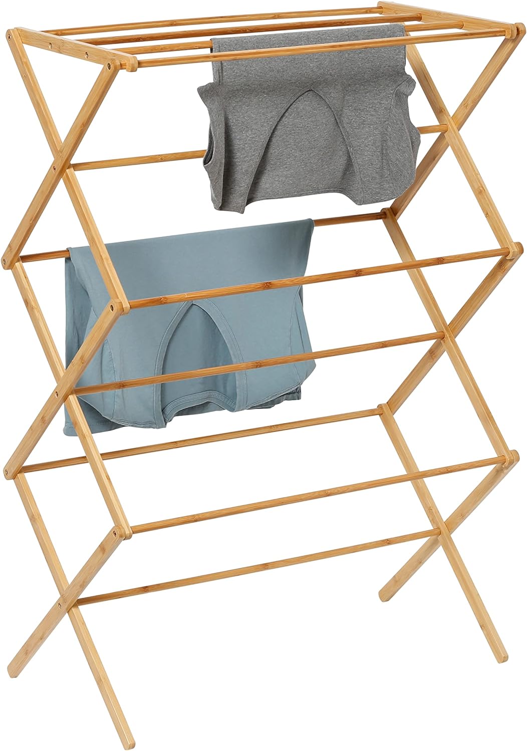 Honey-Can-Do Collapsible Clothes Drying Rack, Bamboo DRY-09508 Natural ...