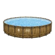 Coleman Power Steel 22' x 52" Round Metal Frame Above Ground Pool Set ...