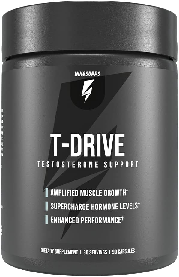 InnoSupps T-Drive, Testosterone Booster, Amplify Muscle Growth, Inno ...