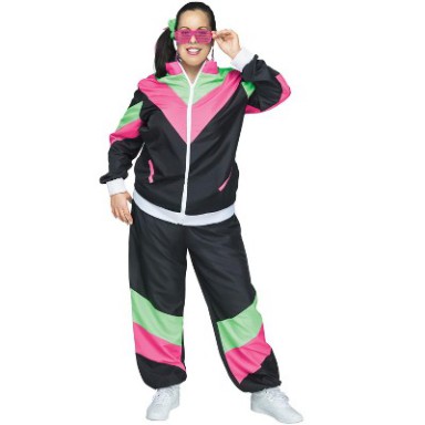 Clearance Fun World 80s Female Track Suit Plus Size Costume 1xl ...