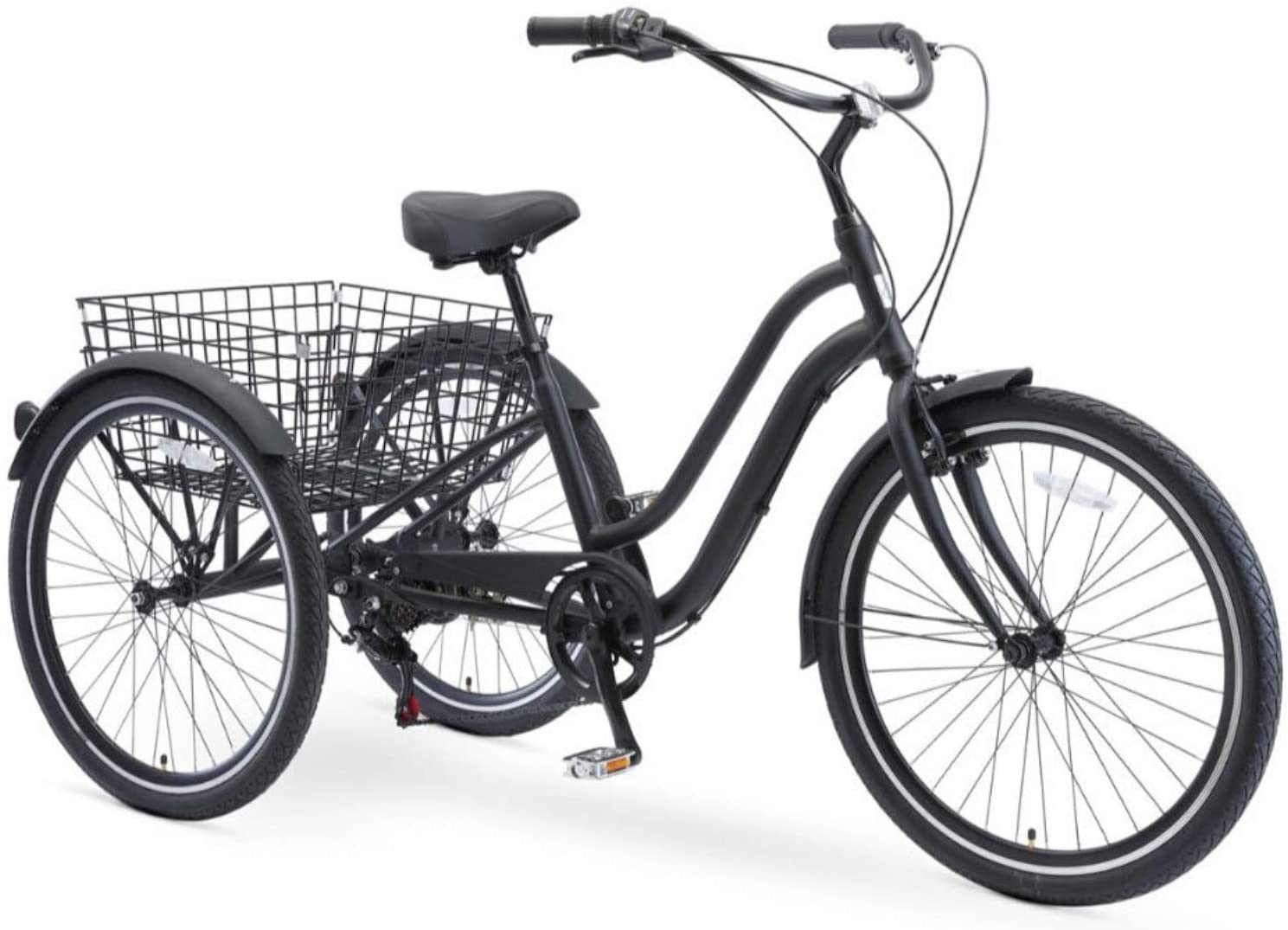 sixthreezero EVRYjourney 26 Inch 7-Speed Hybrid Adult Tricycle with ...