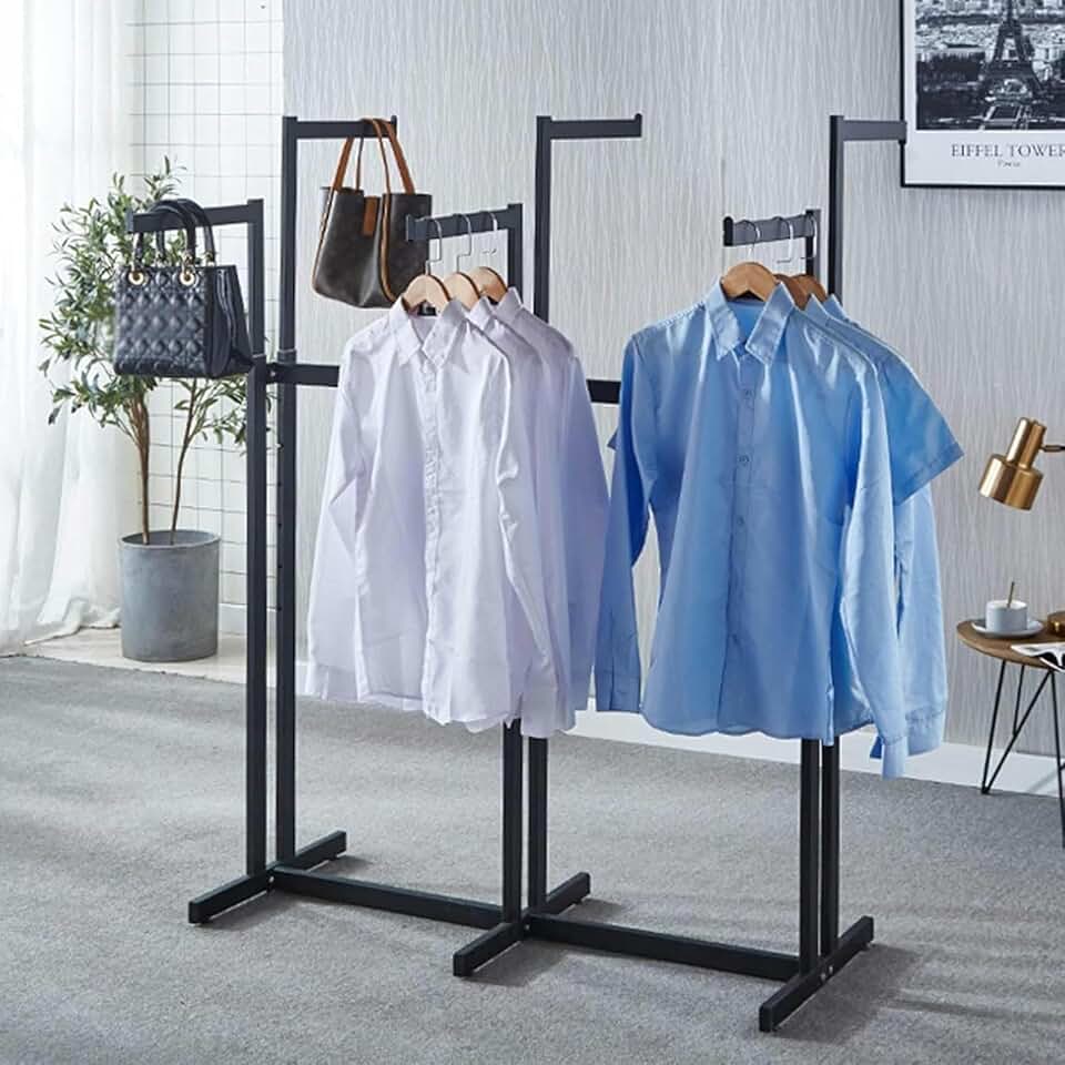 Standing Metal Garment Rack - Rack for Hanging Clothes Retail Display ...