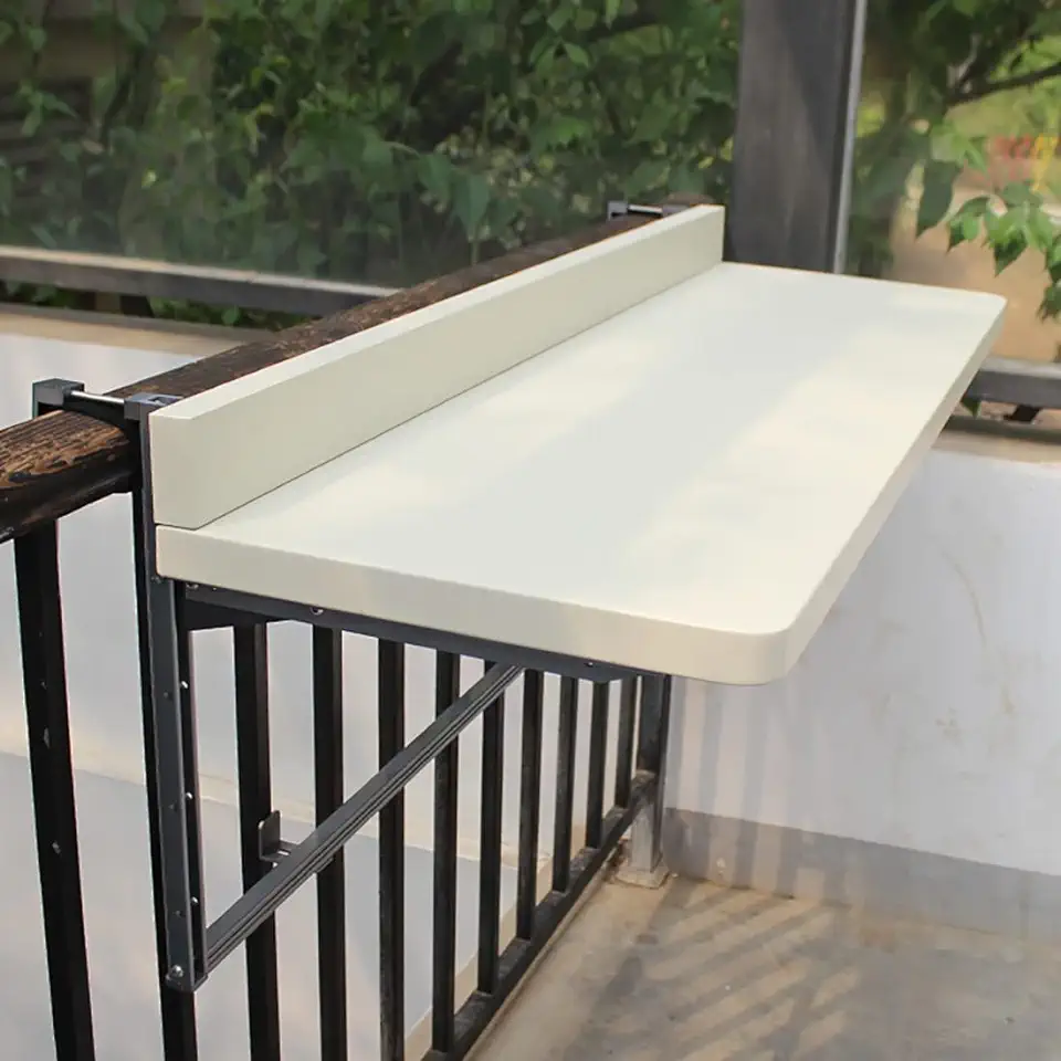 Balcony Table Hanging,balcony Bar Table For Railings, Outdoor Folding ...