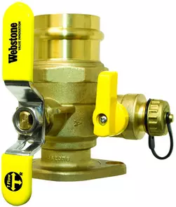Webstone a brand of NIBCO Press x Flanged Forged Brass Full Port Ball ...