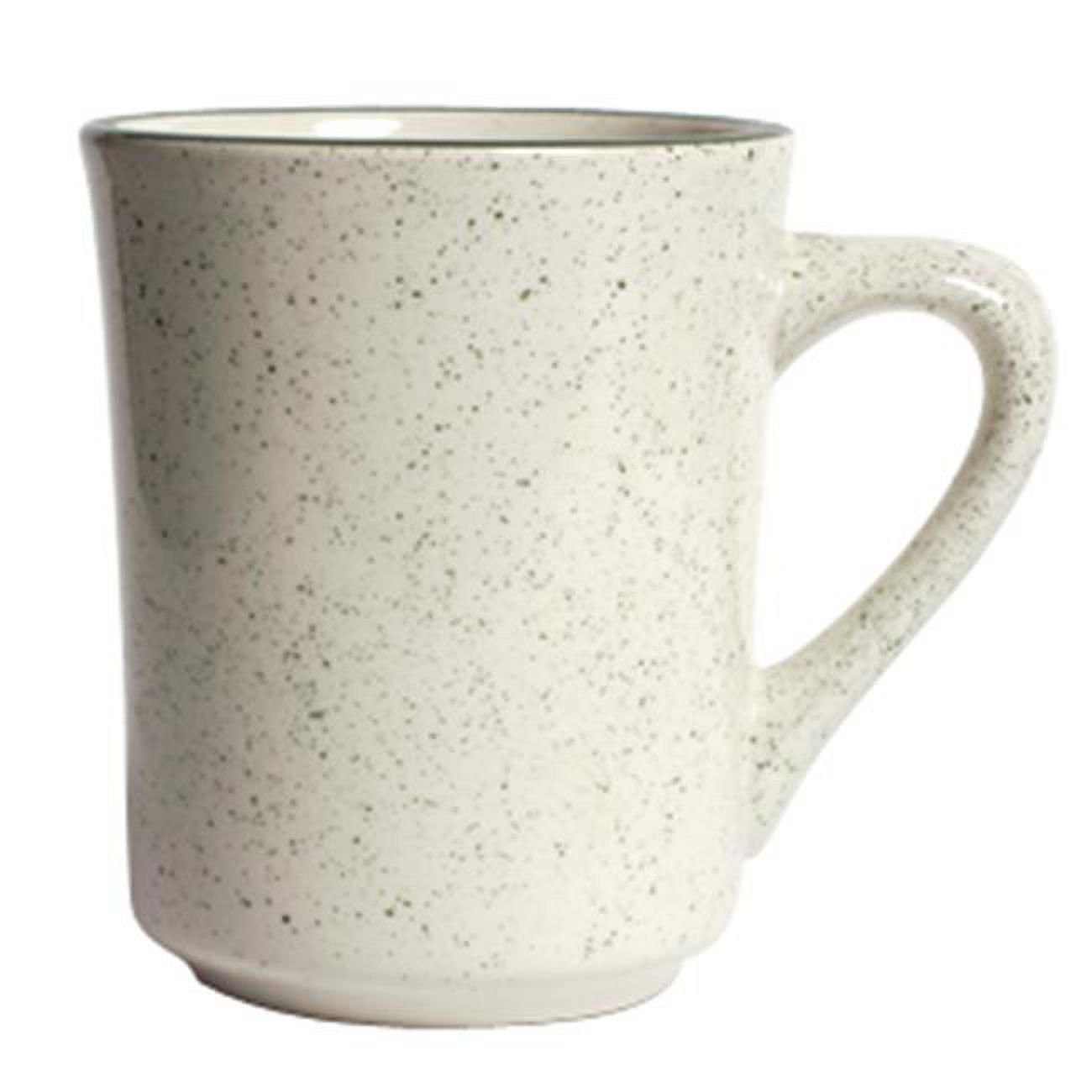 Tuxton China Emerald 3 in. Narrow Rim with Green Speckle Tiara Mug ...