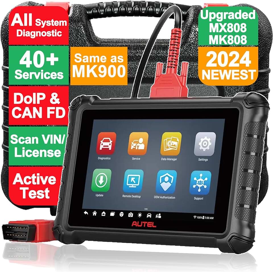 Autel MaxiCheck MX900 MK900 OBD2 All System Diagnostic Scanner, Bi ...