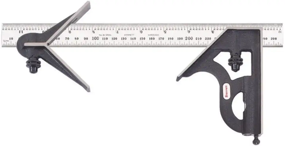Steel Combination Square with Square Head and Center Head - 300mm Blade ...