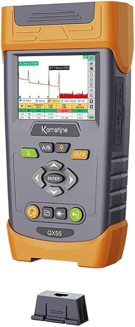 Singlemode OTDR Komshine QX55 Mini OTDR 1310/1550nm with VFL 5-8km ...