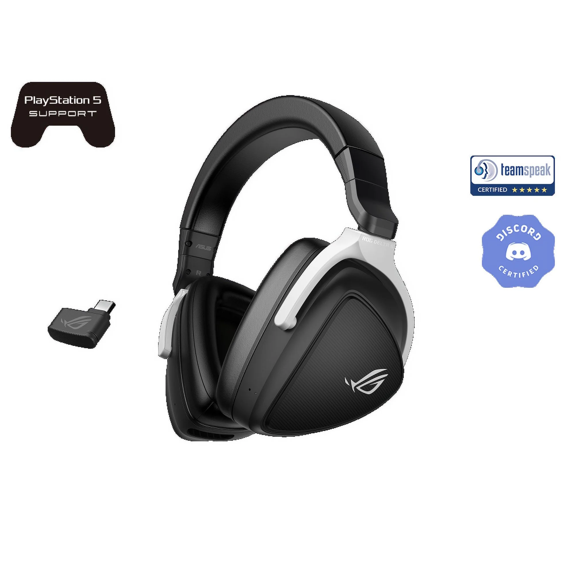 ASUS ROG Delta S Wireless Gaming Headset (AI Beamforming Mic, 7.1 ...