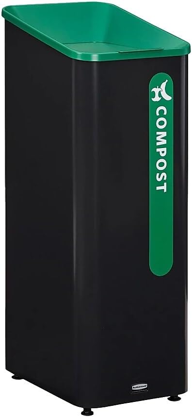 Rubbermaid Commercial Products Sustain Compost Trash Can, 15-Gallon ...