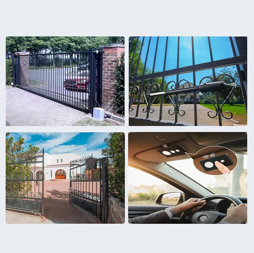 CO-Z Automatic Swing Gate Opener Kit with1 Backp Clip-on Remote Control ...