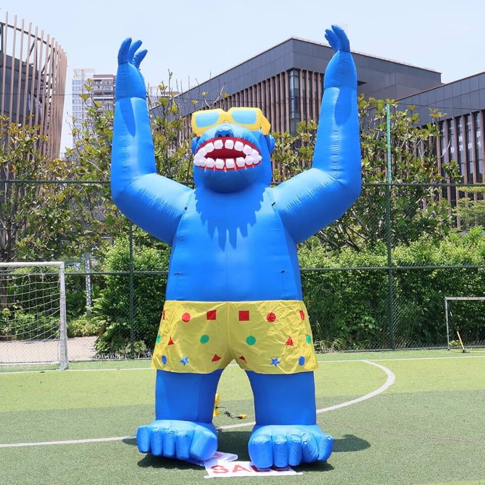 Giant Inflatable Gorilla Inflatable Animals Cartoon Model with Blower ...