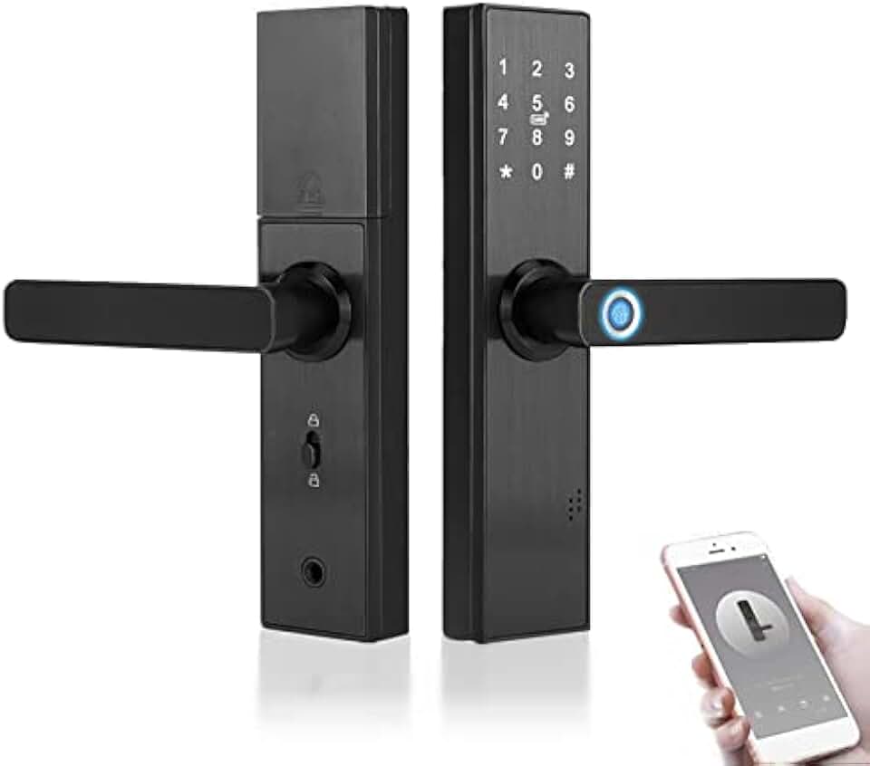 Fingerprint Smart Lock, Electronic Door Lock, Touchscreen Smart Door ...