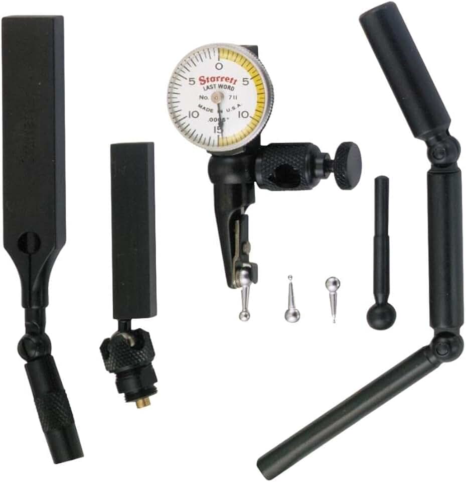 Starrett 711 Last Word Dial Test Indicator with All Attachments - White ...