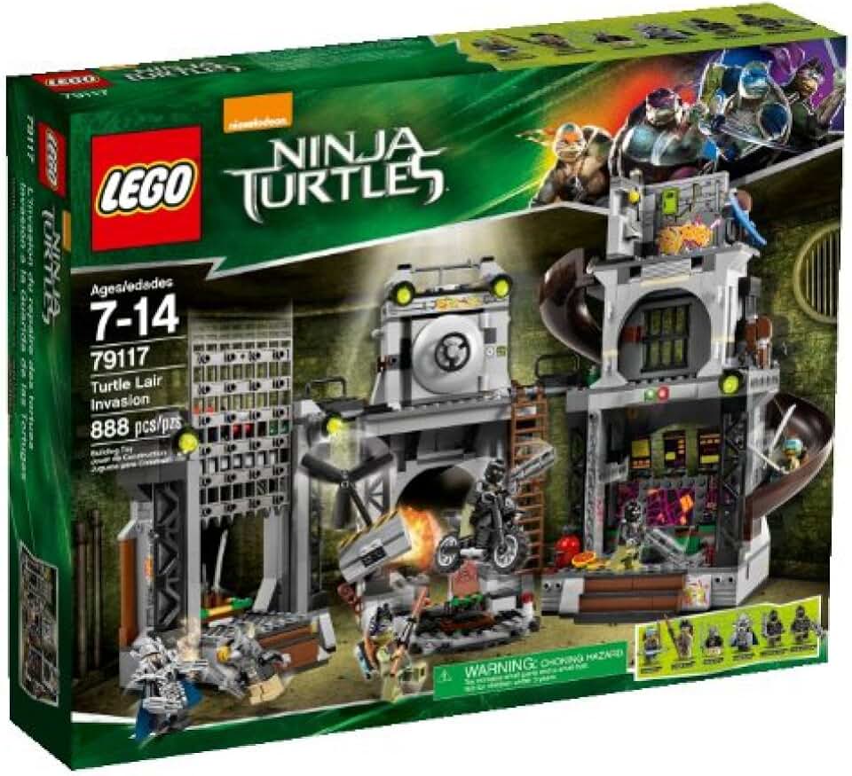 LEGO Ninja Turtles 79117 Turtle Lair Invasion Building Set - Arizona Outlet