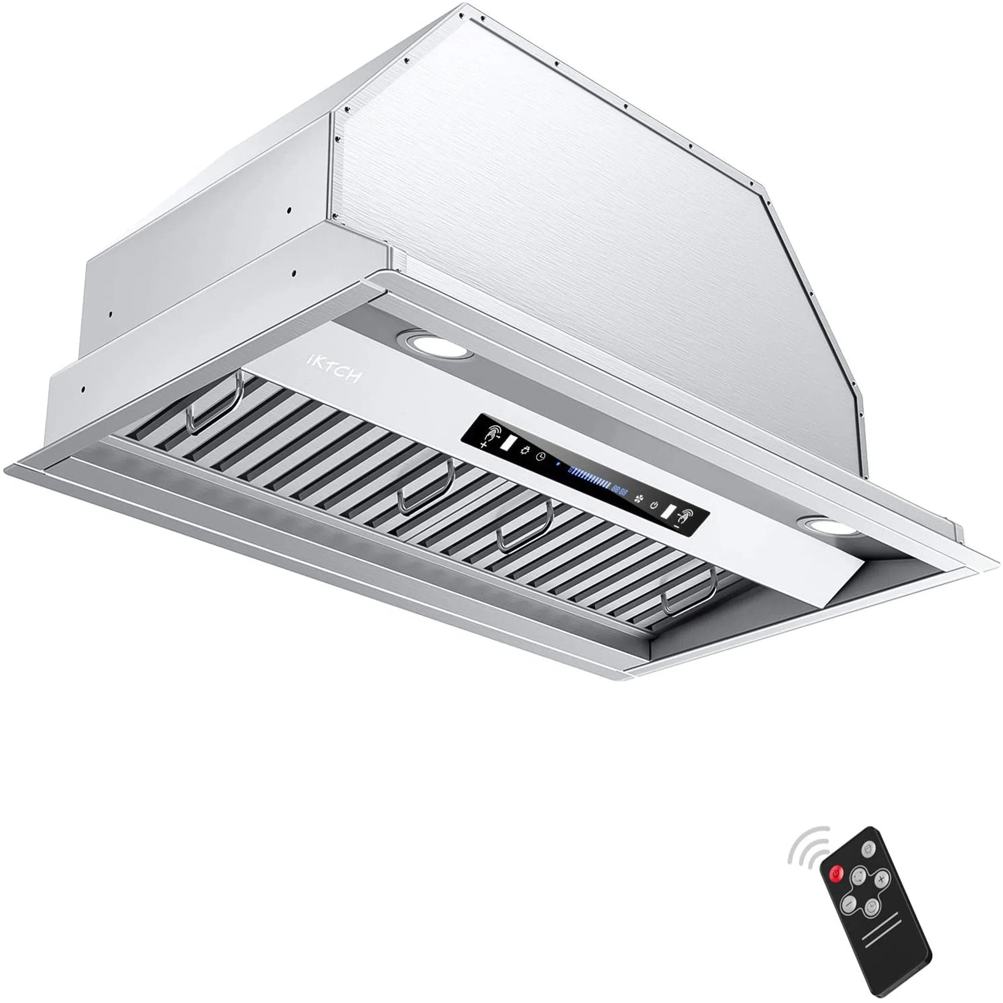 IKTCH Range Hood 30 Inch Built-in/Insert Range Hood Insert 900 CFM ...