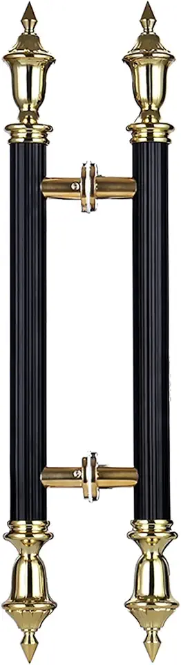 40 in Antique Glass Door Handle, Rustic Double Sided Hardware Set ...