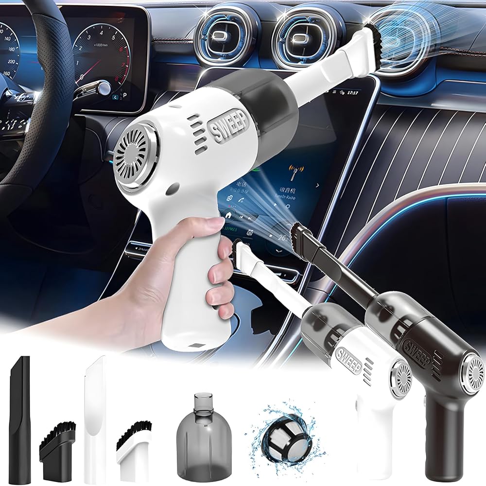 Handheld Vacuum Hand Vacuum Car Vacuum Cleaner with 3000PA Powerful ...