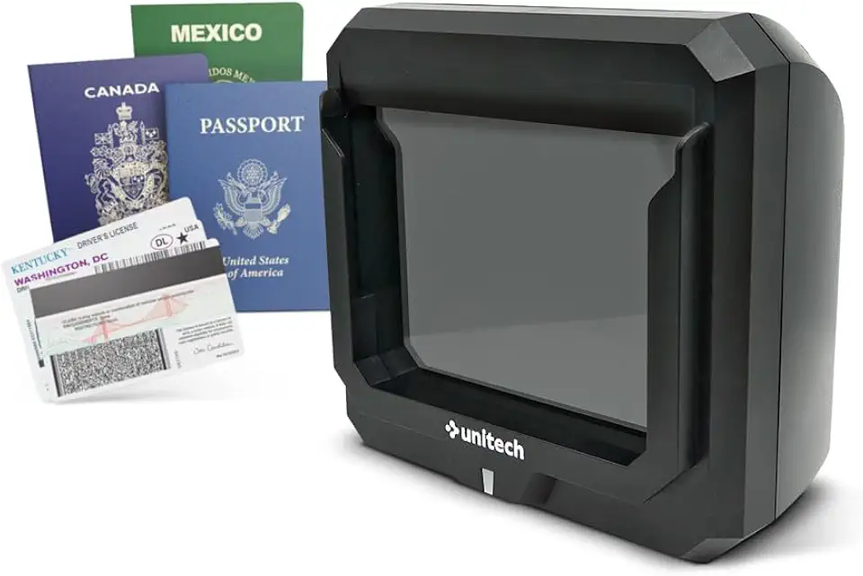 Unitech TS200 SwiftScan Identification, Passport, 2D barcode, MRZ and Mobile ID Reader Scanner ...