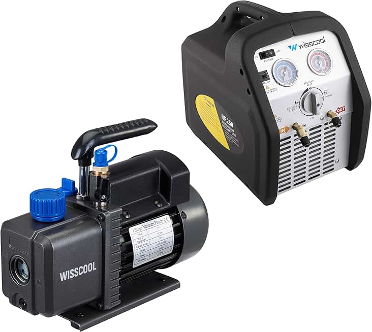 3.5cfm Vacuum Pump and Refrigerant Recovery Machine - Arizona Outlet