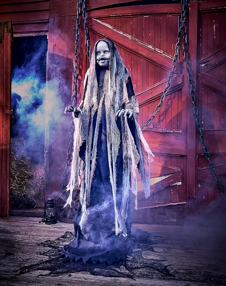 Spirit Halloween 5 Ft Creepy Rising Doll Animatronic | Decorations ...