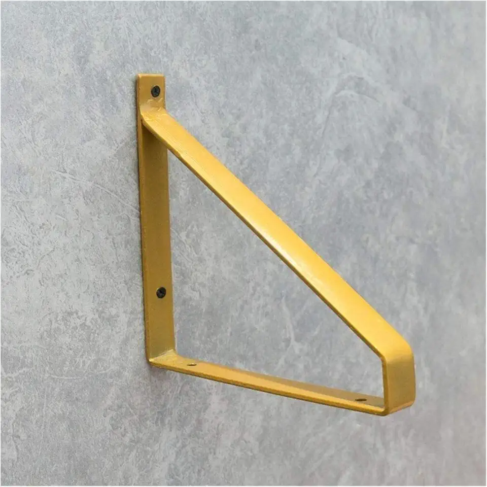 2pcs Wall Hanging Shelf Support,Wrought Iron Floating Shelf Bracket ...