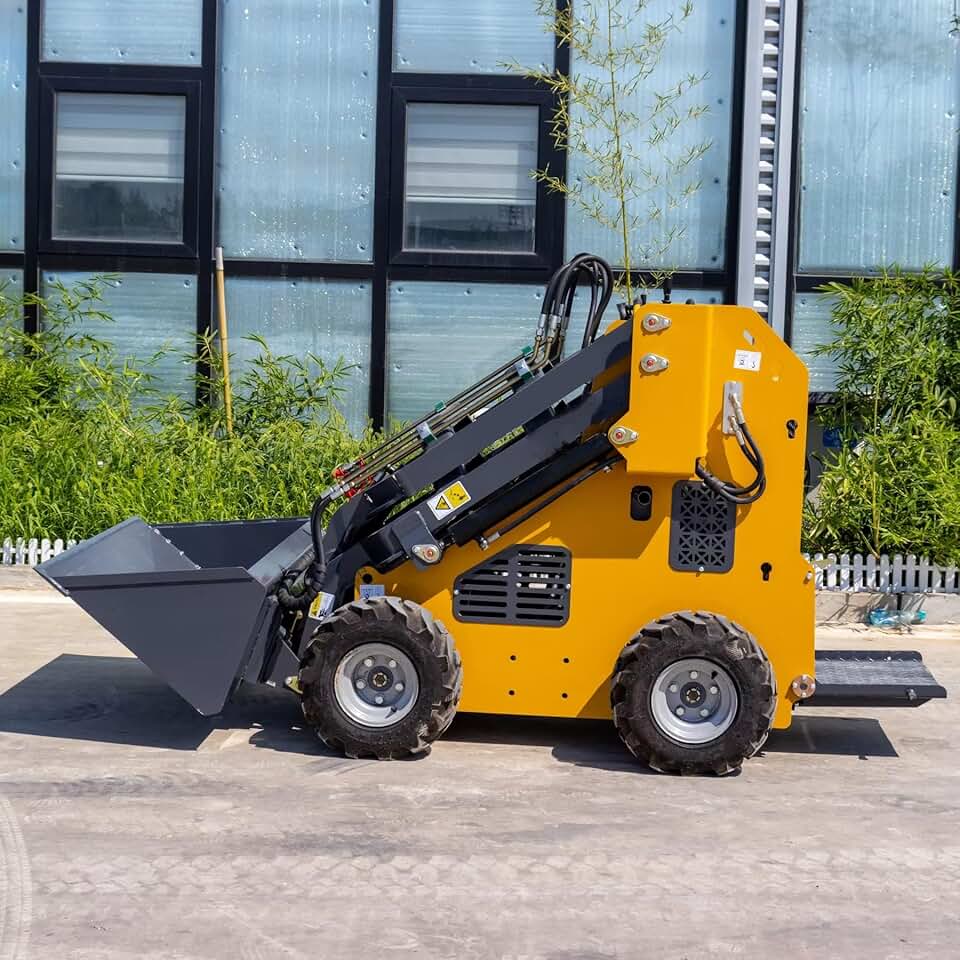 Mini Loader with Bucket, Compact Excavator with Backhoe, Small Skid Steer with Grapple ...