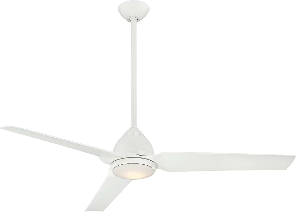 F753L-WHF, JAVA LED 54" 3-Blade Ceiling Fan in Flat White Finish ...