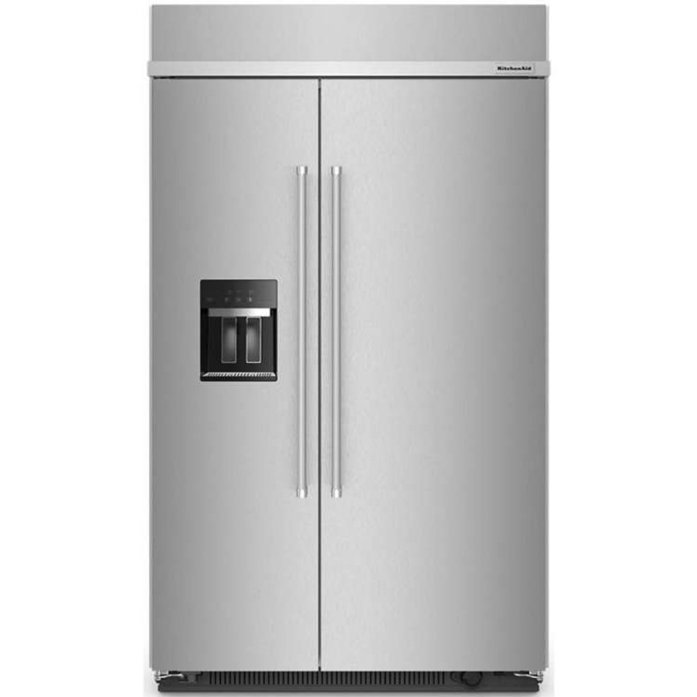 KBSD708MSS Kitchenaid 48" Built-In Side by Side Refrigerator with Ice ...
