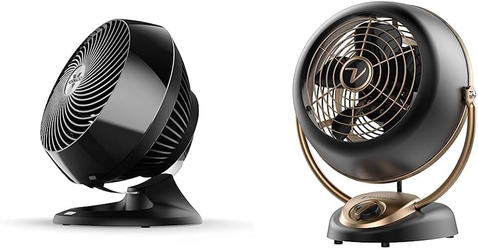 Vornado 660 AE Large Whole Room Air Circulator Fan with 4 Speeds, Black ...