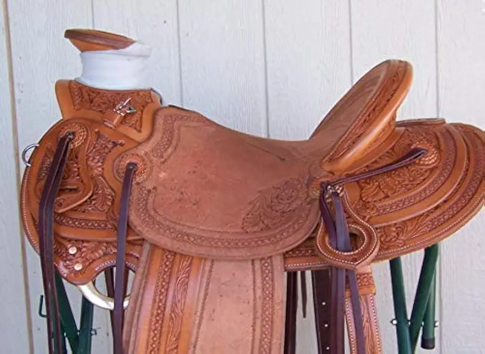 AD Saddlery Wade Tree A Fork Roping Ranch Work Leather Premium Western ...