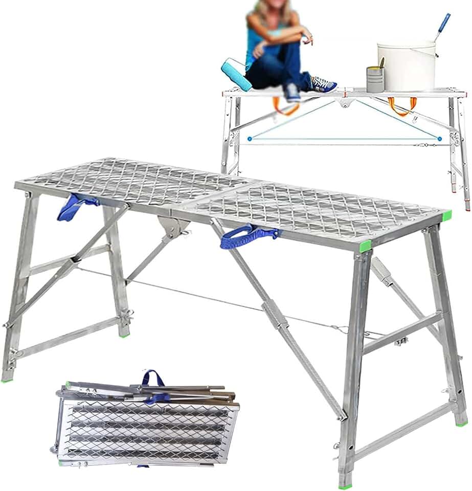 Work Platform Portable Multipurpose Folding Scaffolding Work Platform ...
