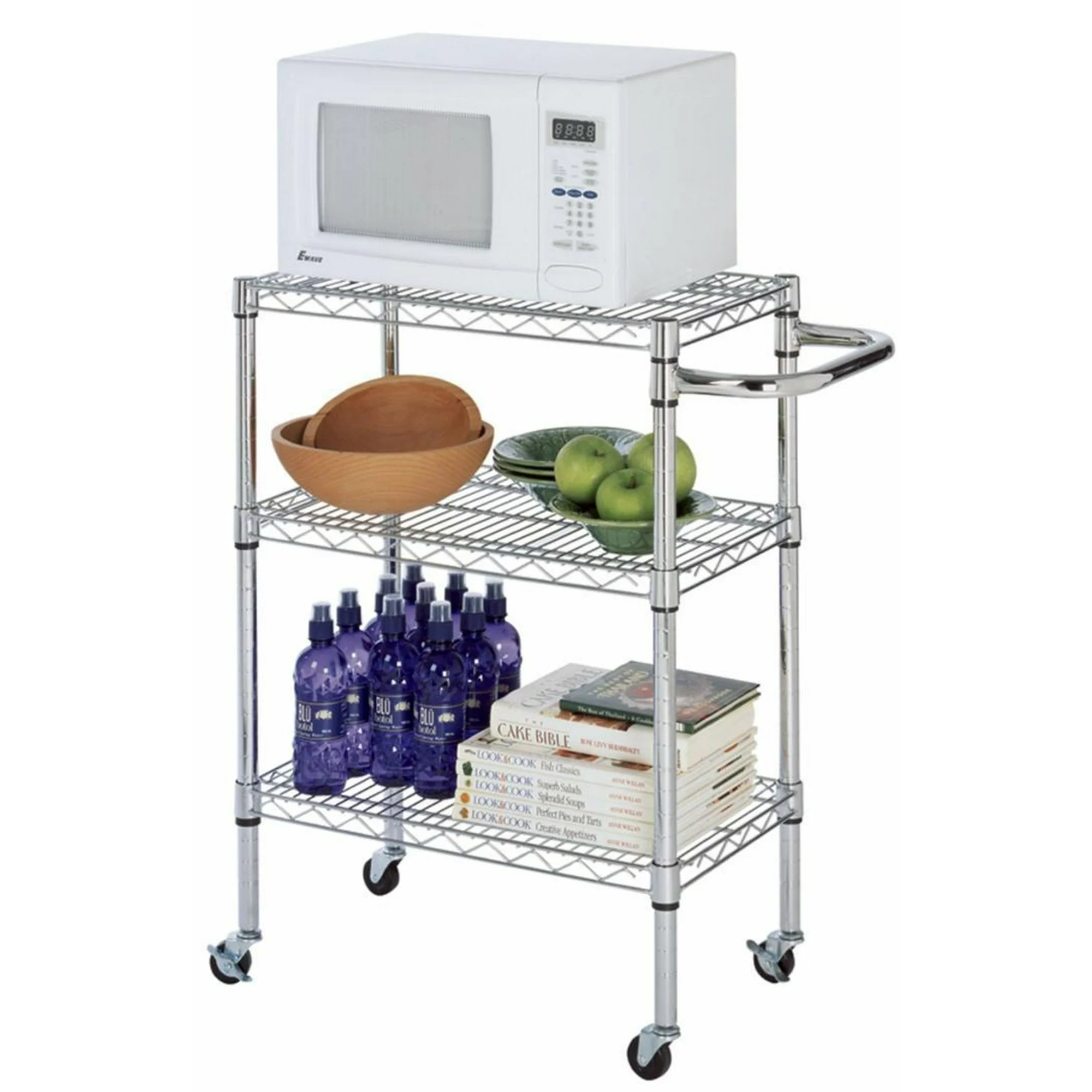14" Deep x 30" Wide x 39" High Chrome Kitchen Cart - Overstock Arizona
