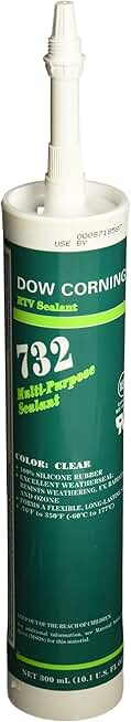 Dow Corning 1892070-12 732 Clear Multi-Purpose Sealant (Pack of 12 ...